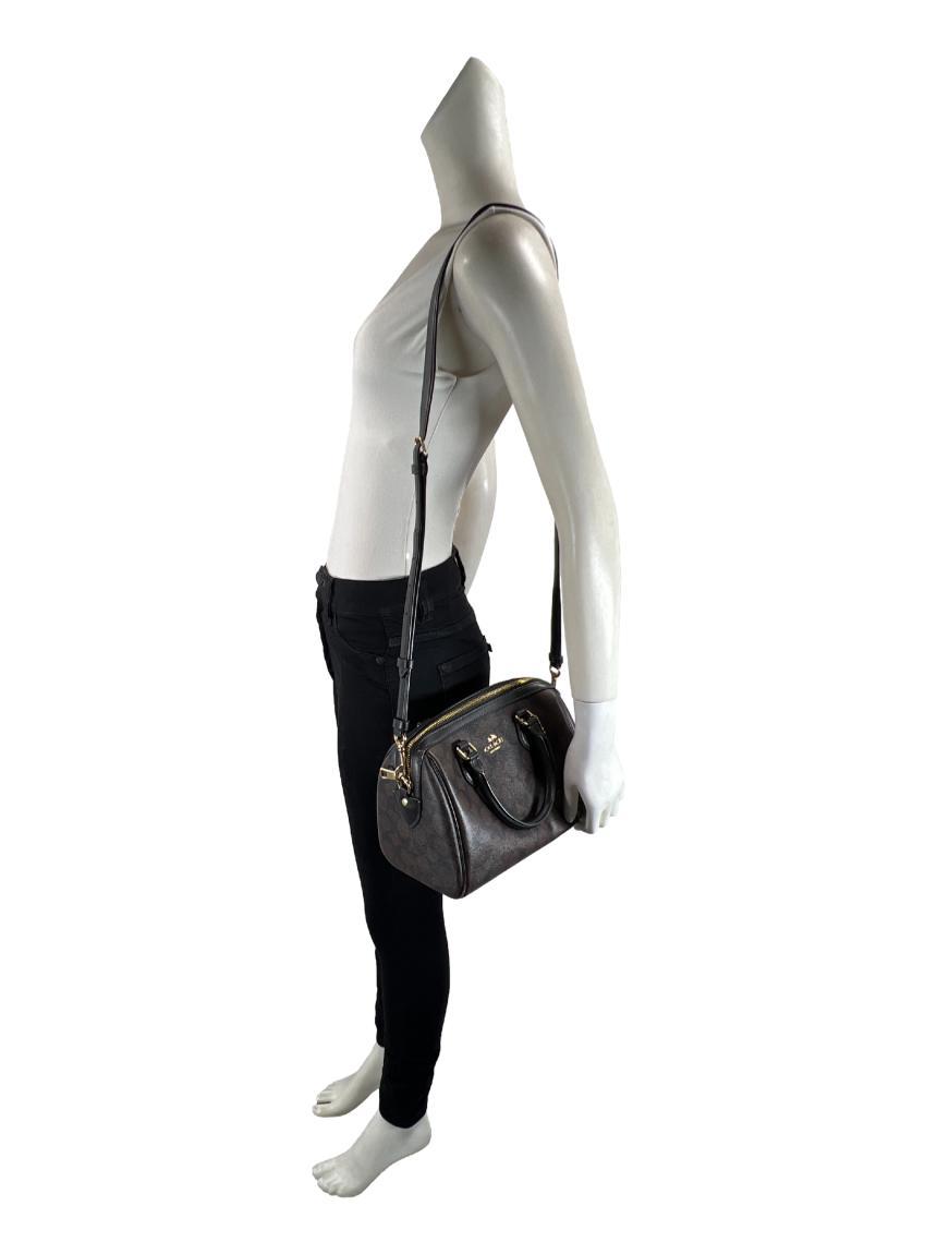 Bolsa Tote Coach Rowan Logo Marrom - CRYH1 Original | Etiqueta Única