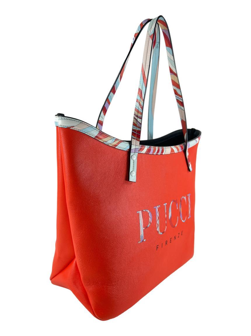 Bolsa Tote Emilio Pucci Couro Laranja - AFQH1030 Original | Etiqueta Única