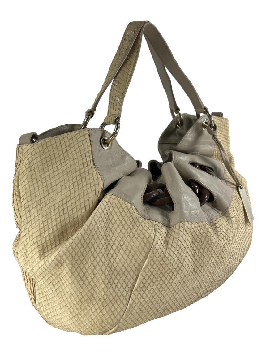 Bolsa Tote Furla Python Bege - CTZM1 Original | Etiqueta Única