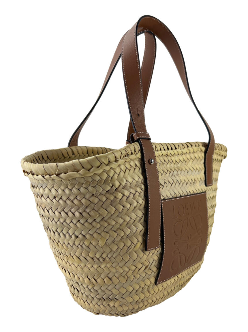 Bolsa Tote Loewe Raffia Bege - JZI232 Original | Etiqueta Única