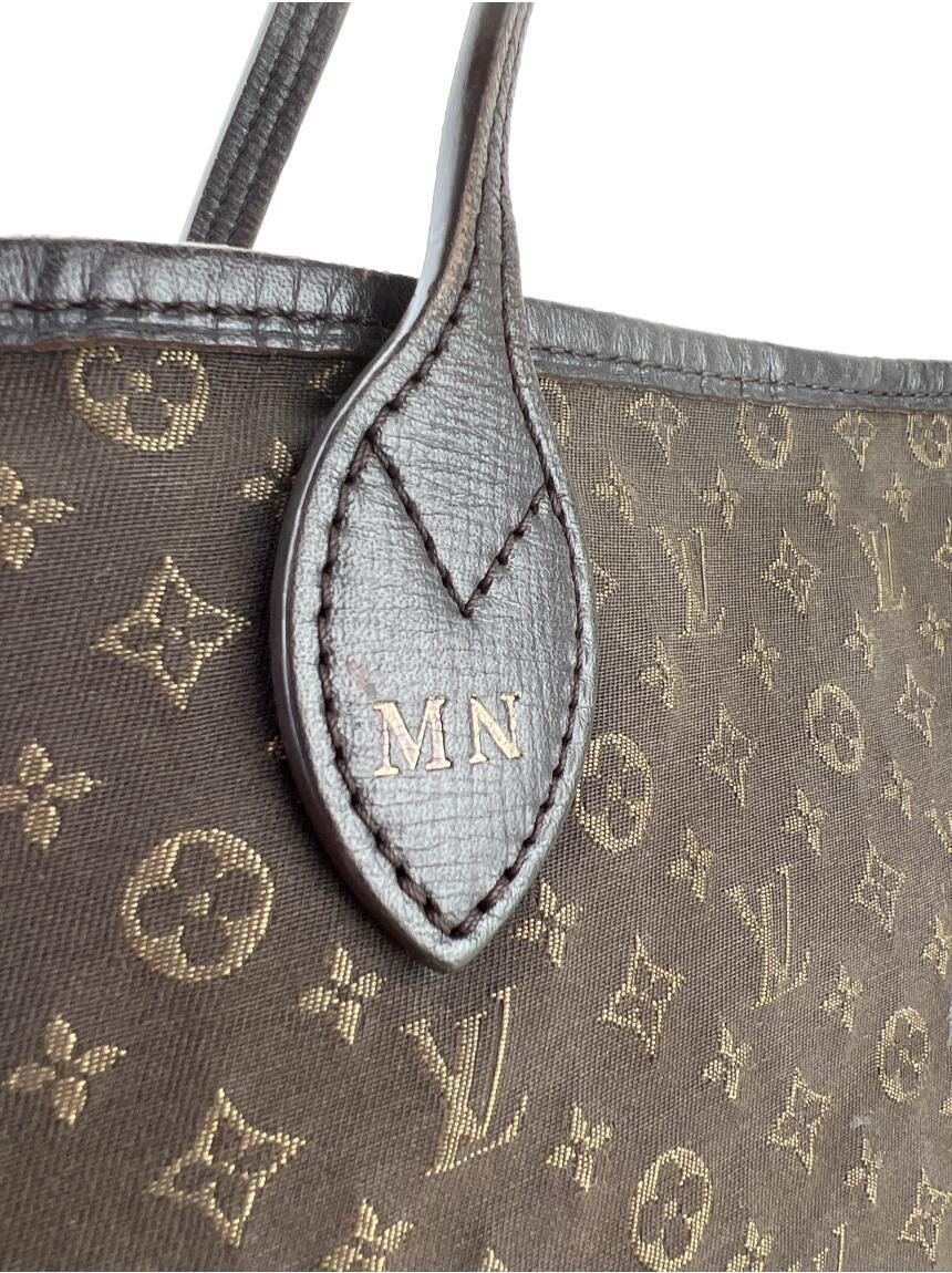 Bolsa Tote Louis Vuitton Neverfull Mini Lin Monogram Marrom - BHUQ6 ...