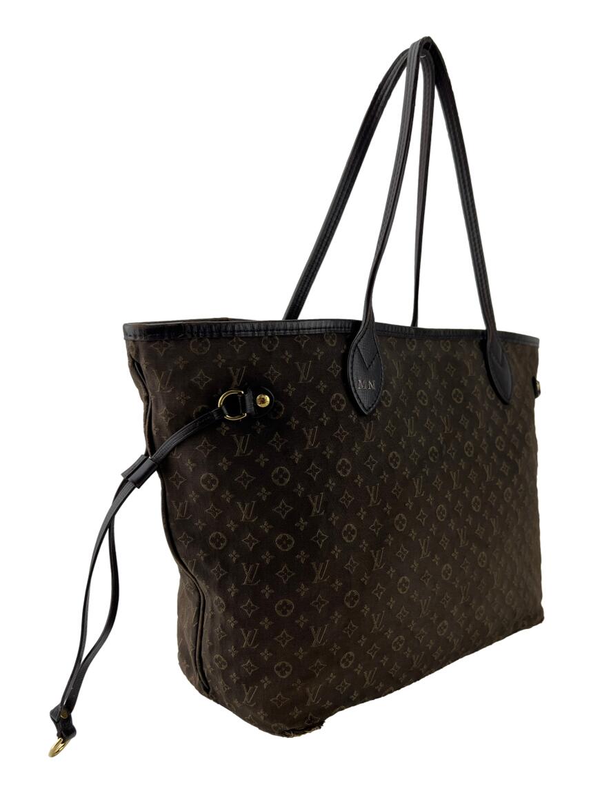 Bolsa Tote Louis Vuitton Neverfull Mini Lin Monogram Marrom - BHUQ6 ...
