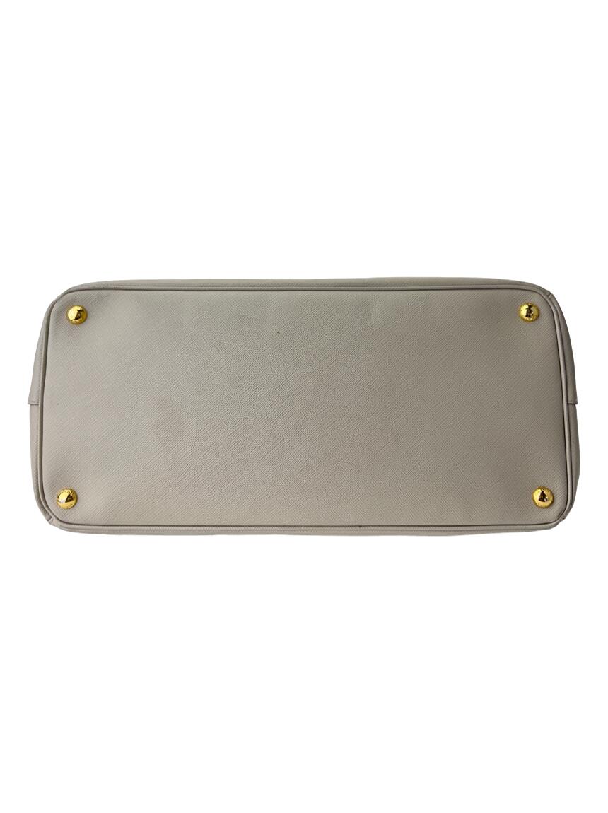 Bolsa Tote Prada Saffiano Lux Cinza Original - CBEV1 | Etiqueta Única