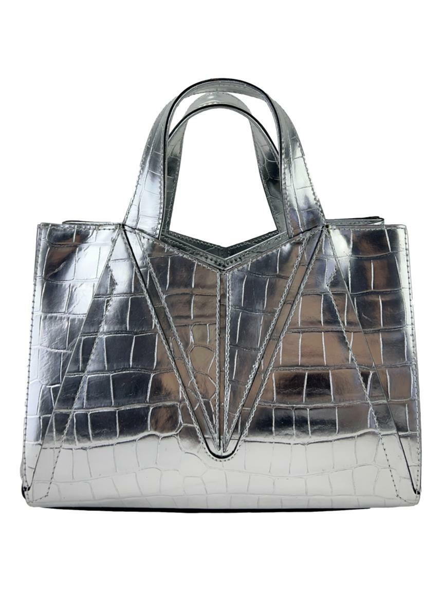 Bolsa Tote Ryzí Leia Prateada - COQ271 Original | Etiqueta Única