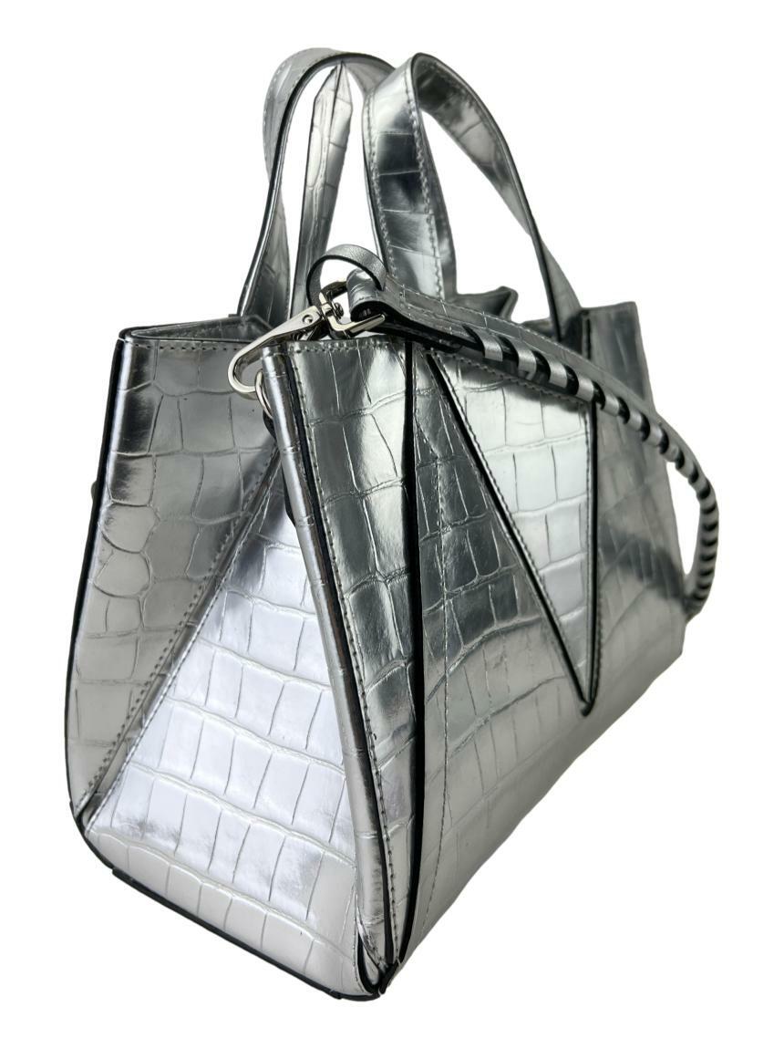 Bolsa Tote Ryzí Leia Prateada - COQ271 Original | Etiqueta Única