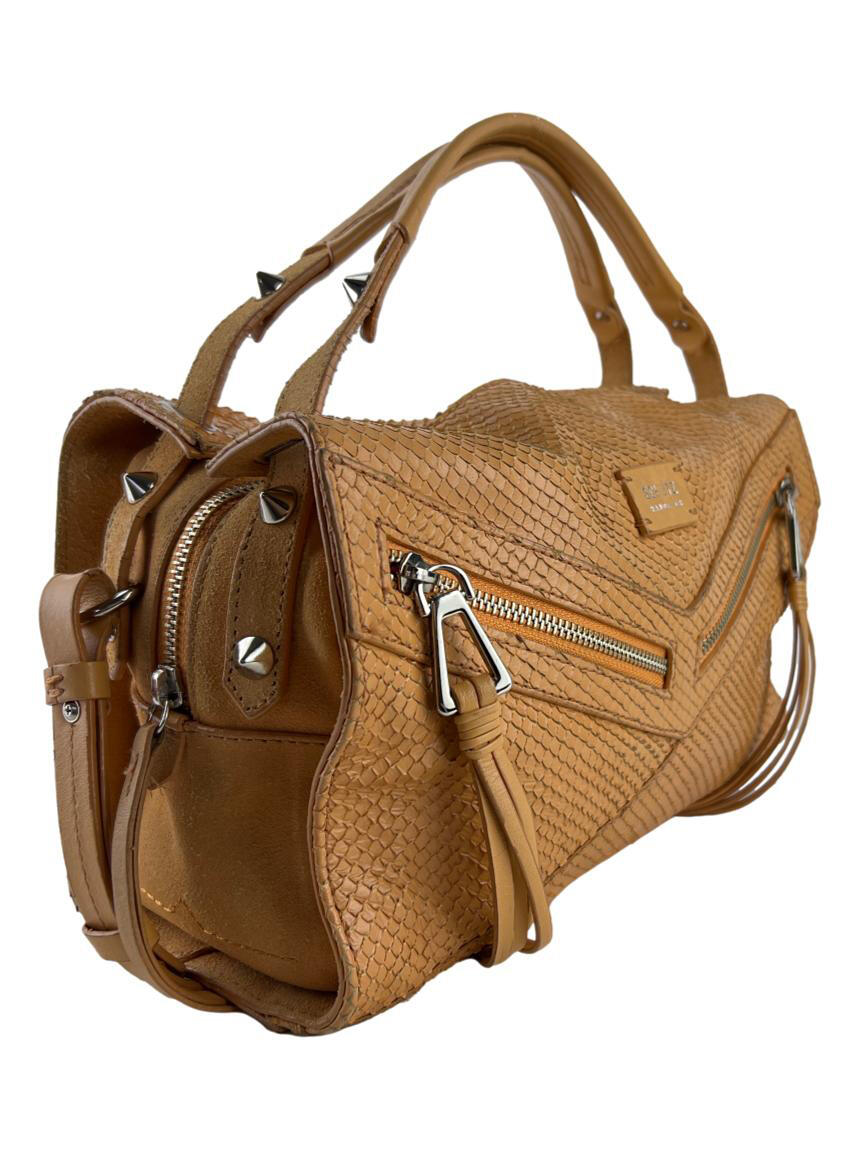 Bolsa Tote Schutz Snake Laranja - MGS9 Original | Etiqueta Única