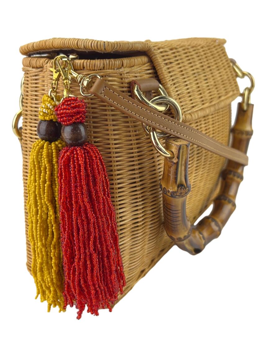 Bolsa Tote Serpui Bamboo Bege - LIS457 Original | Etiqueta Única
