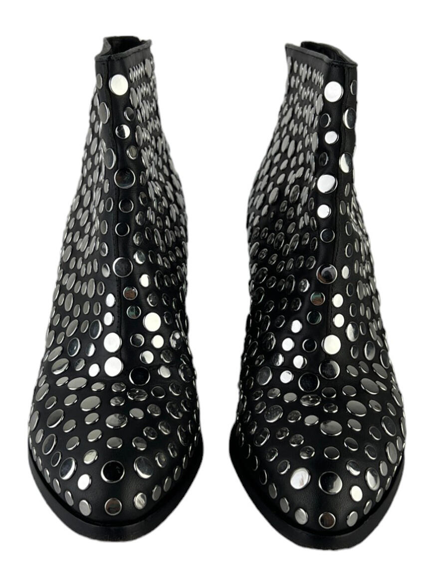 Bota Alexander Wang Gabi Studs Preta - CBAR3 Original | Etiqueta Única