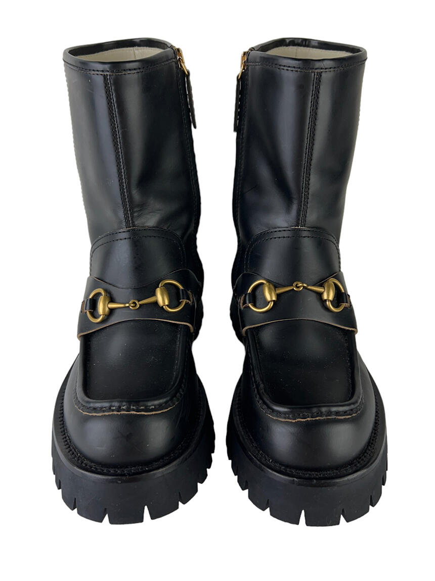 Bota Gucci Couro Preto - CGJ2016 Original | Etiqueta Única