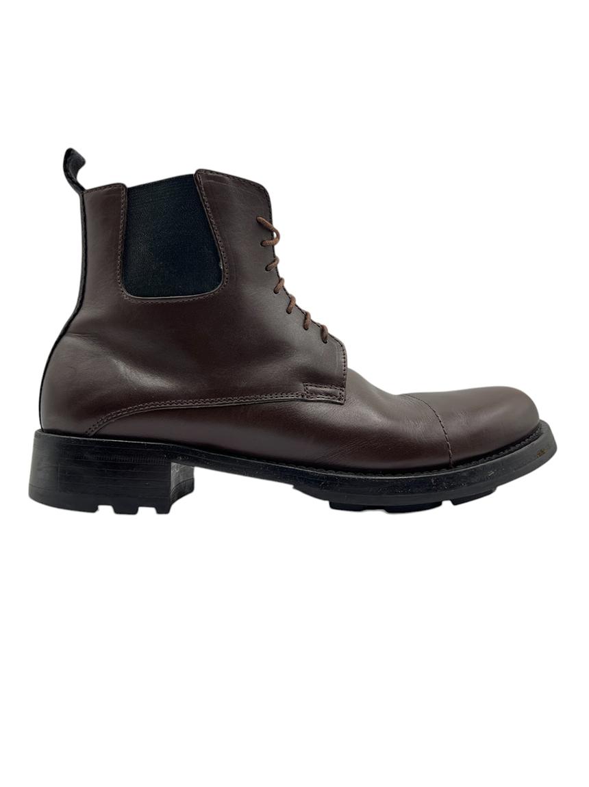 Bota Miu Miu Couro Marrom - BIPC28 Original | Etiqueta Única