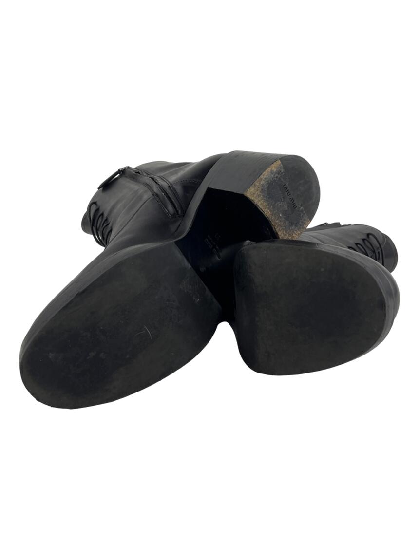 Bota Miu Miu Couro Preto - BIBM49 Original | Etiqueta Única