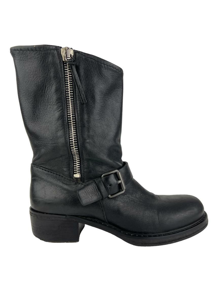 Bota Miu Miu Couro Preto - LOT349 Original | Etiqueta Única