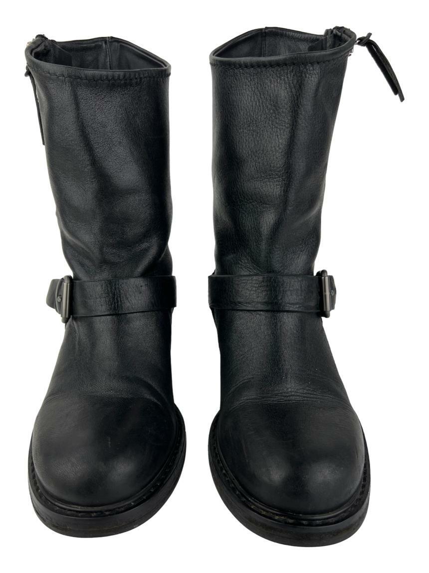 Bota Miu Miu Couro Preto - LOT349 Original | Etiqueta Única