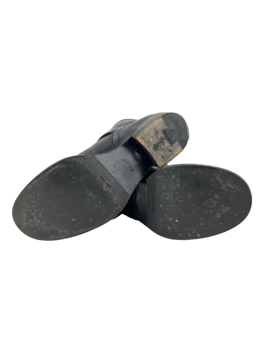 Bota Miu Miu Couro Preto - LOT349 Original | Etiqueta Única