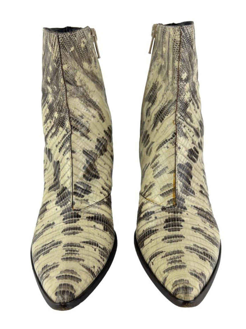 Bota Miu Miu Western Couro Estampado - CDYS16 Original | Etiqueta Única
