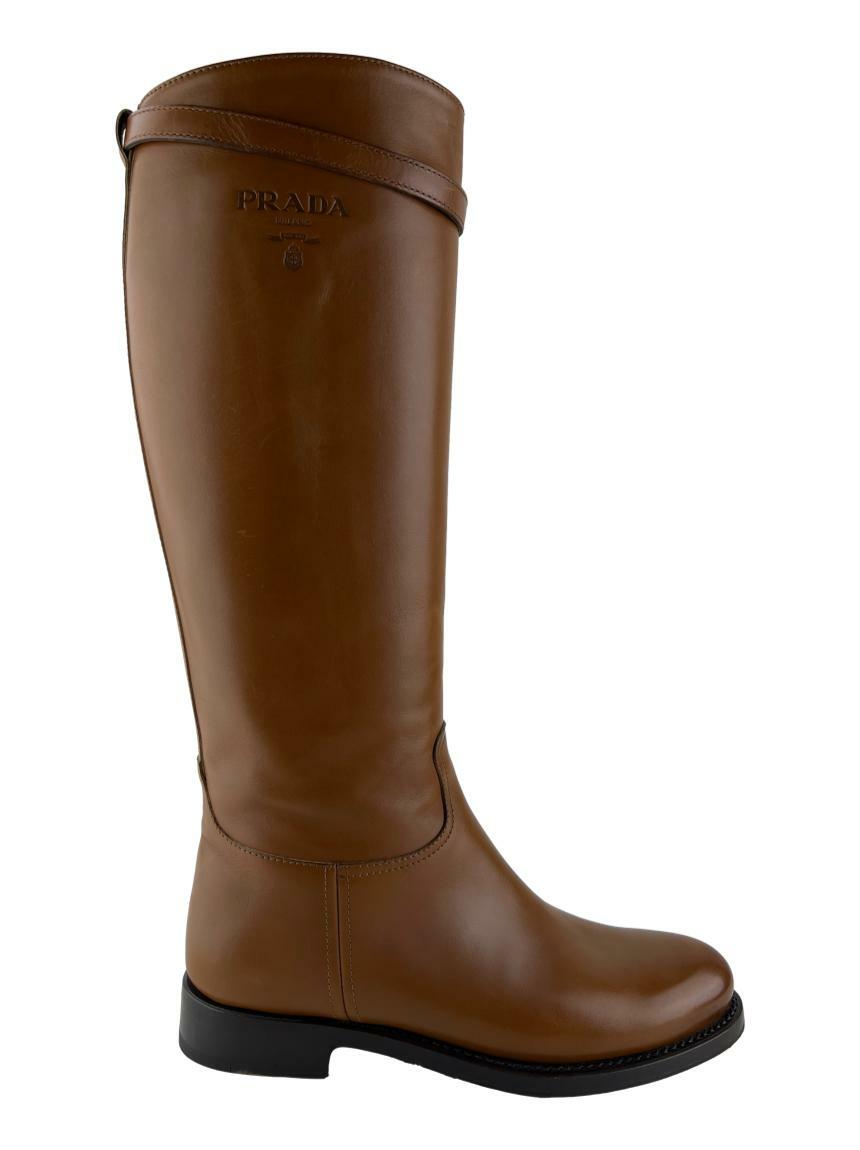 Bota Prada Couro Caramelo - LS404 Original | Etiqueta Única