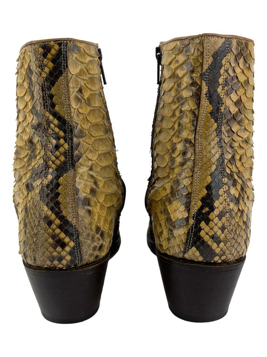 Bota Tony Mora Daslu Lini Python Bege - BHJZ2 Original | Etiqueta Única