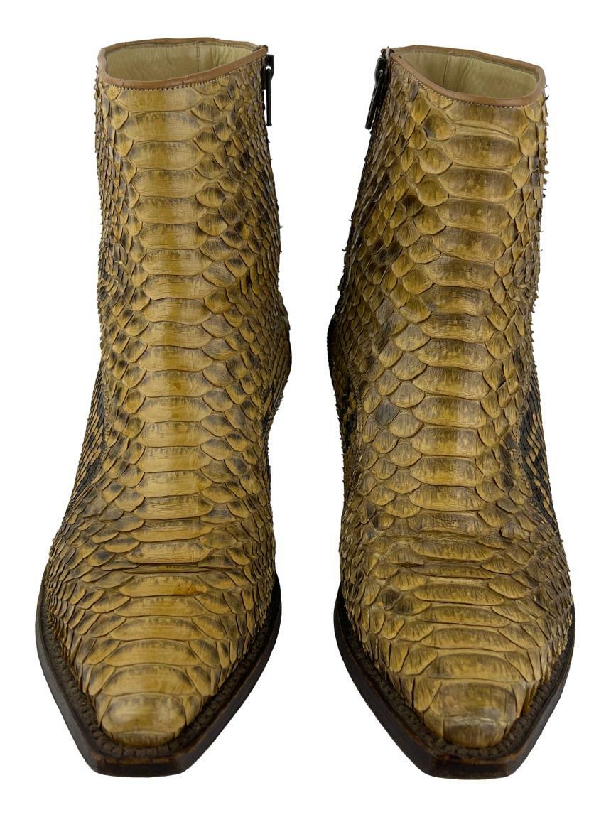 Bota Tony Mora Daslu Lini Python Bege - BHJZ2 Original | Etiqueta Única