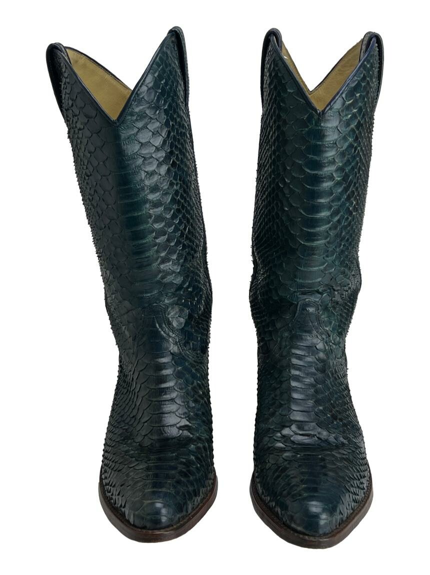 Bota Tony Mora Python Verde Original - AWU1137 | Etiqueta Única
