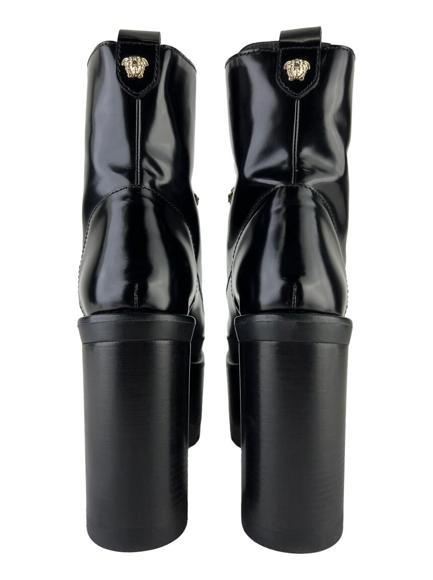 Bota Versace Couro Preto Original - LLD3 | Etiqueta Única