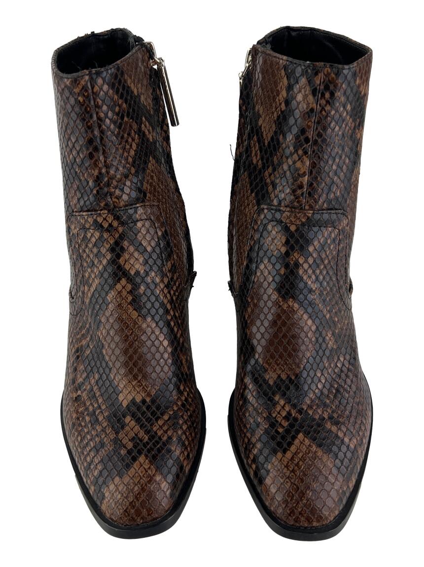 Bota Zara Python Marrom - CJB19 Original | Etiqueta Única