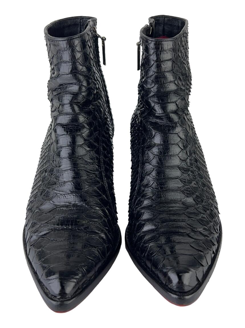 Bota Zeferino Python Preta - CIUU125 Original | Etiqueta Única