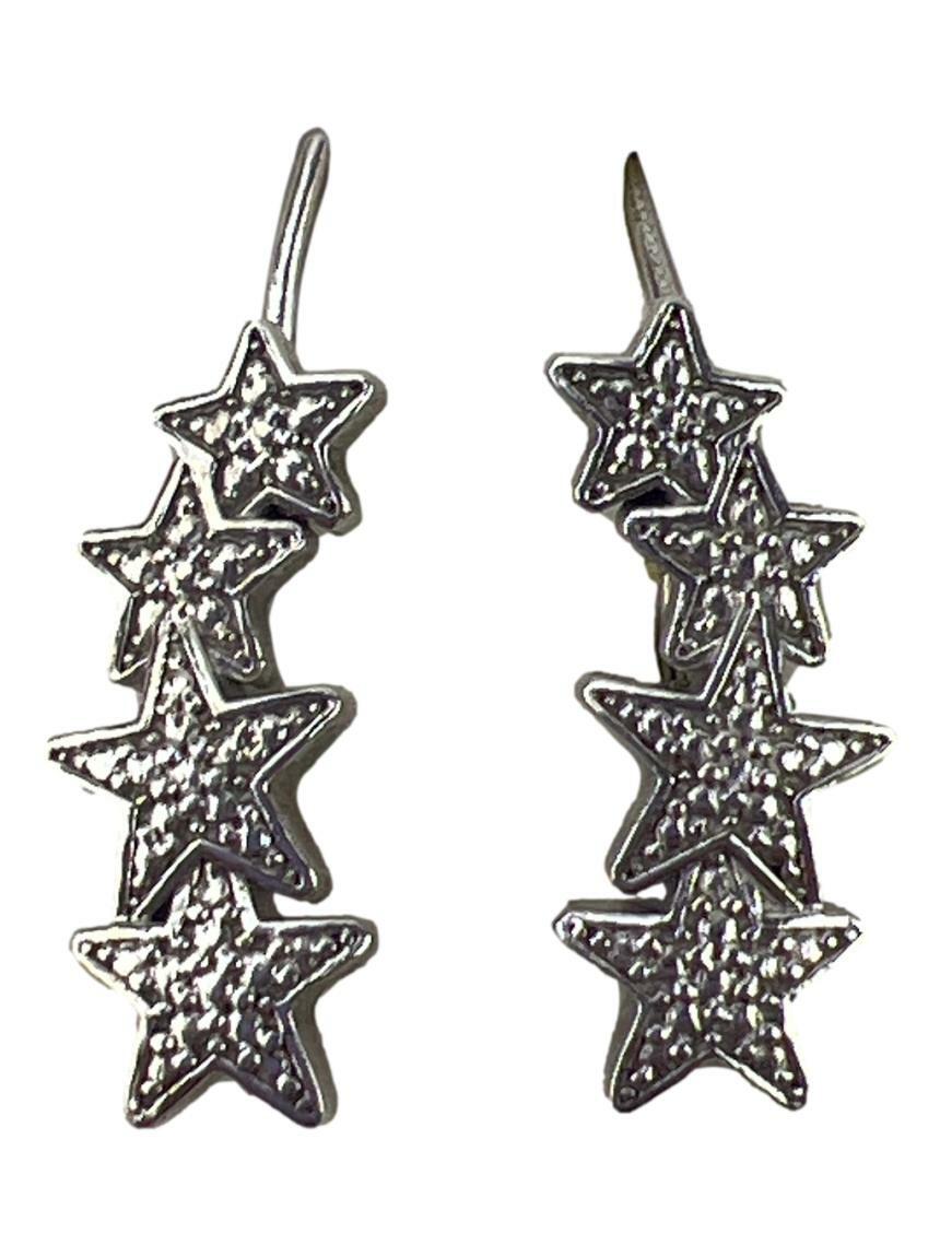 Brinco Vivara Life Ear Cuff Estrelas Prata - AGWJ2 Original | Etiqueta ...