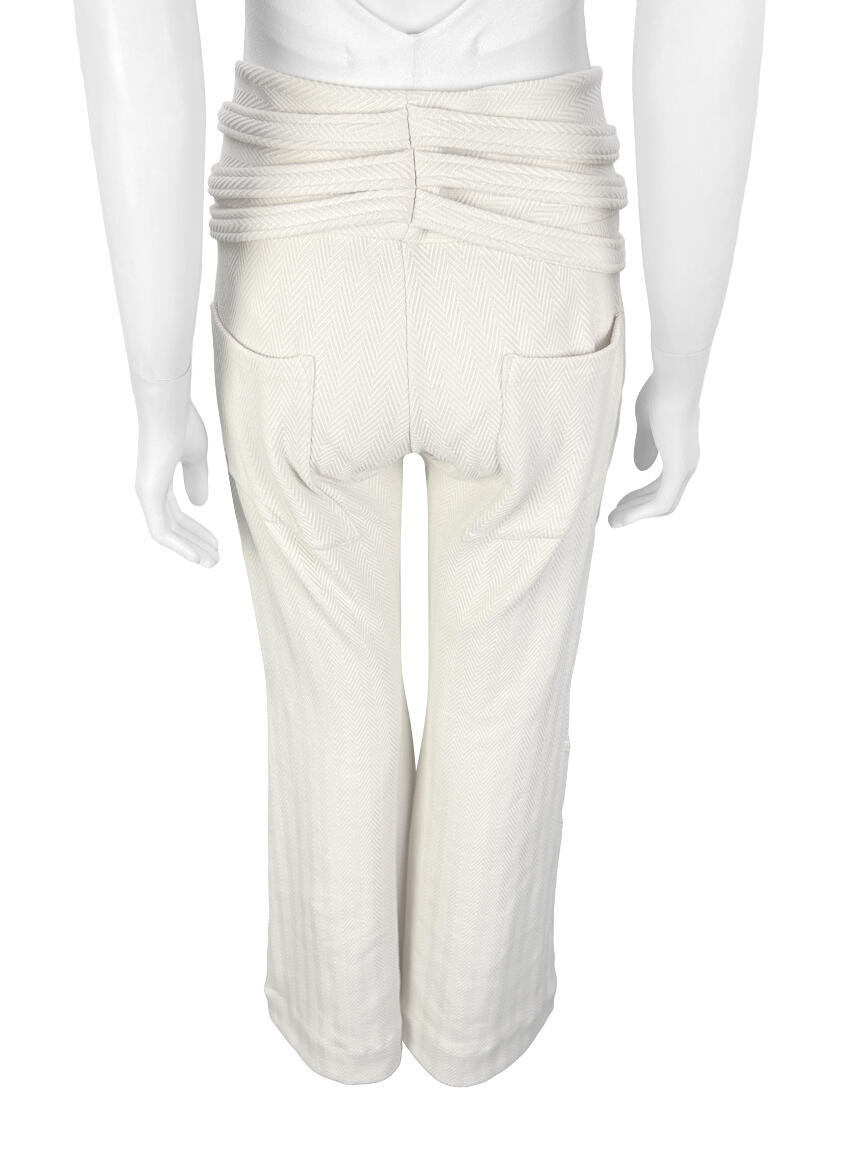 Calça Adriana Praça Flare Bege - FDL30 Original | Etiqueta Única