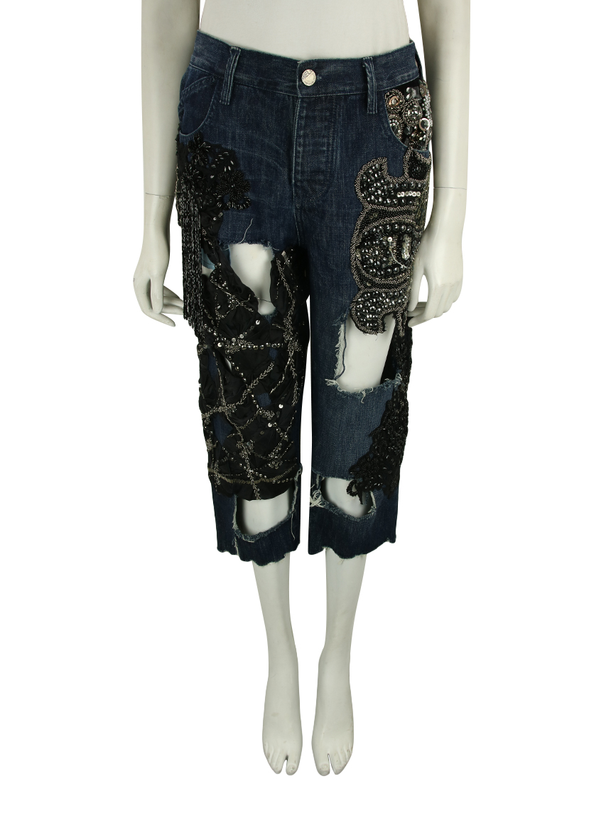 Calça Carlos Miele Jeans Bordado Original - HKE3 | Etiqueta Única