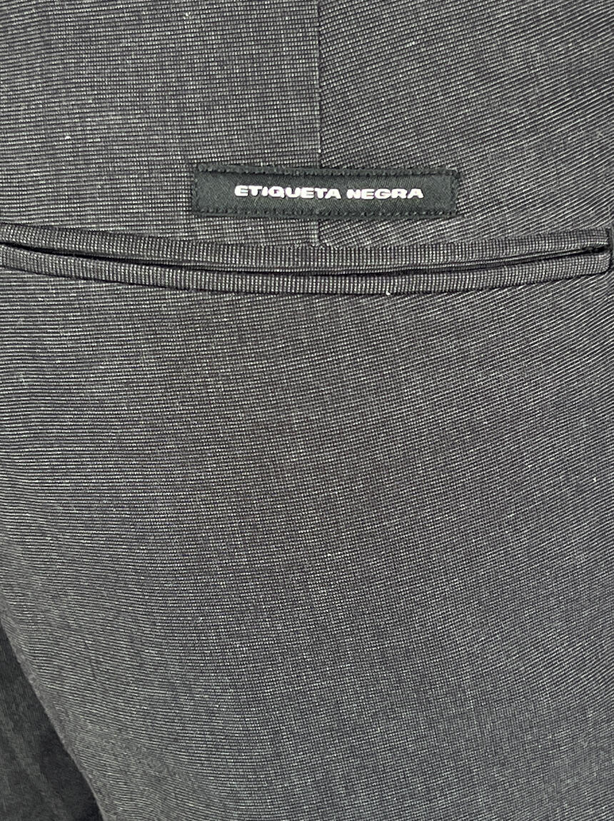 Calça Etiqueta Negra Alfaiataria Preta Original - AJW120 | Etiqueta Única