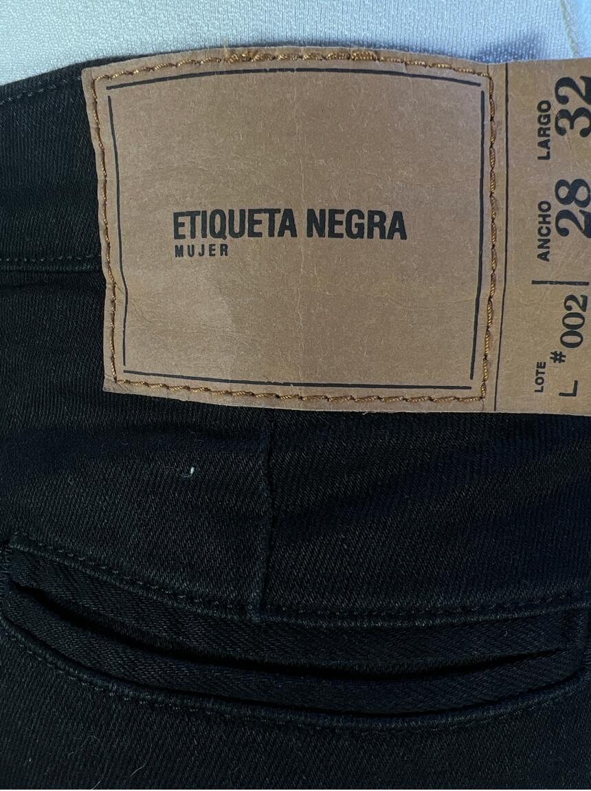 Calça Etiqueta Negra Jeans Preto - CKIT4 Original | Etiqueta Única