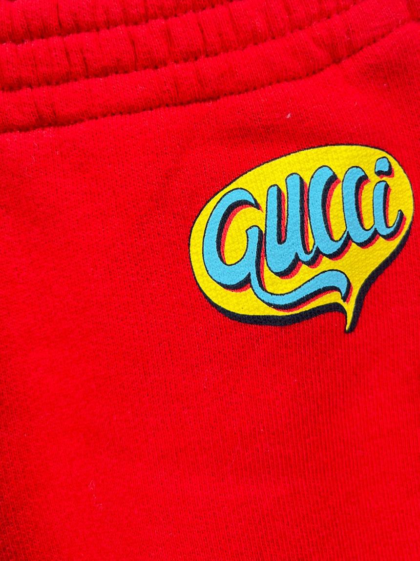 Calça Gucci Tecido Vermelho - CRFO63 Original | Etiqueta Única