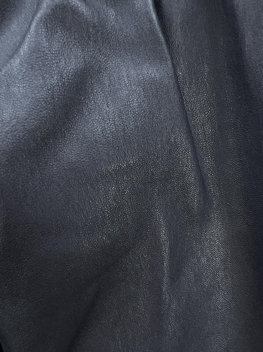 Calça Joseph Couro Preta Original - | Etiqueta Única