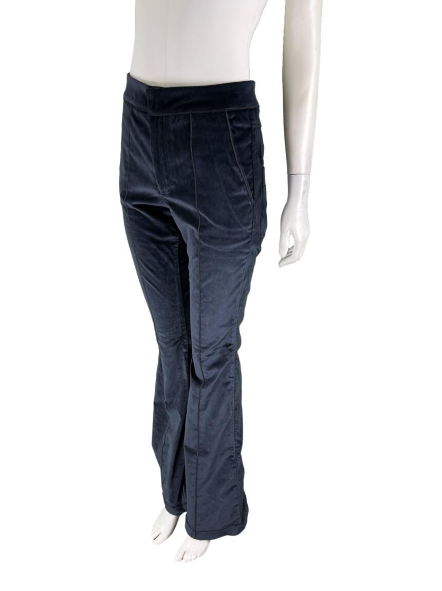 Calça Mixed Flare Veludo Azul Marinho - CIJG30 Original | Etiqueta Única