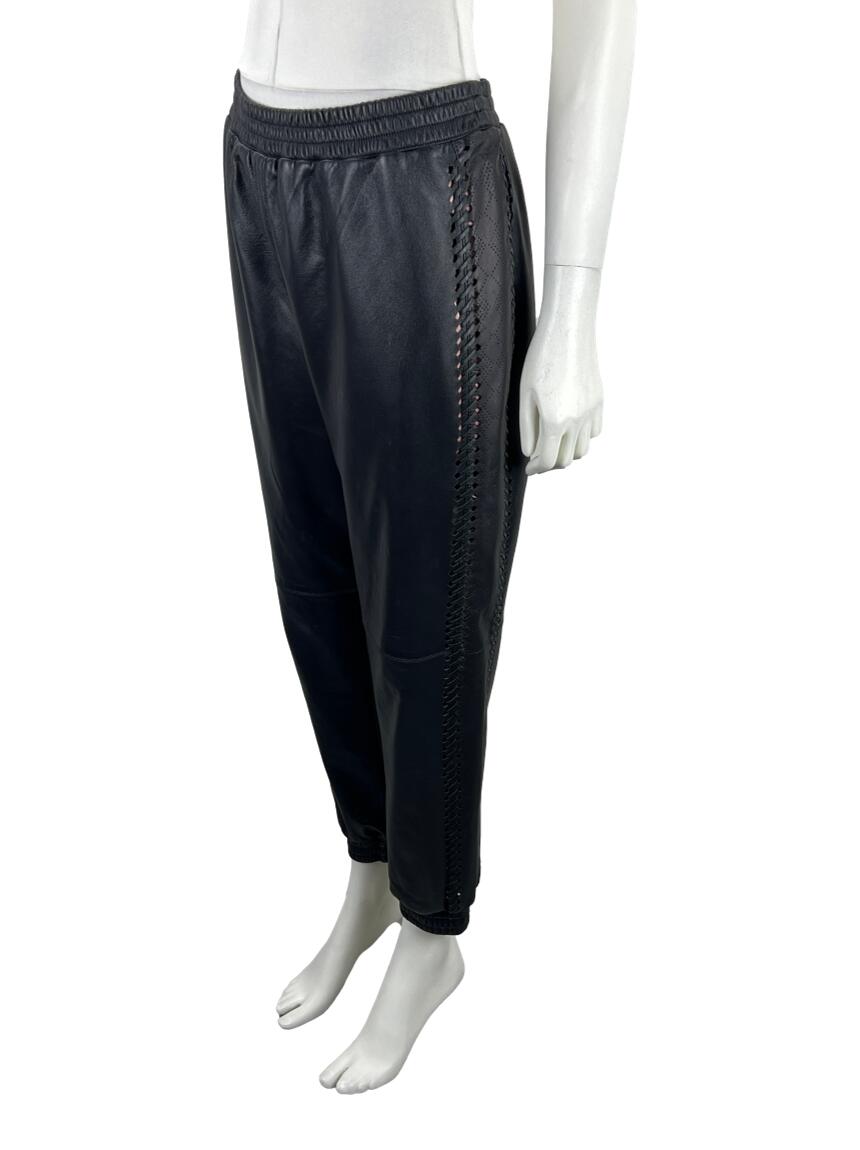 Calça NK Store Couro Preta - NAE55 Original | Etiqueta Única