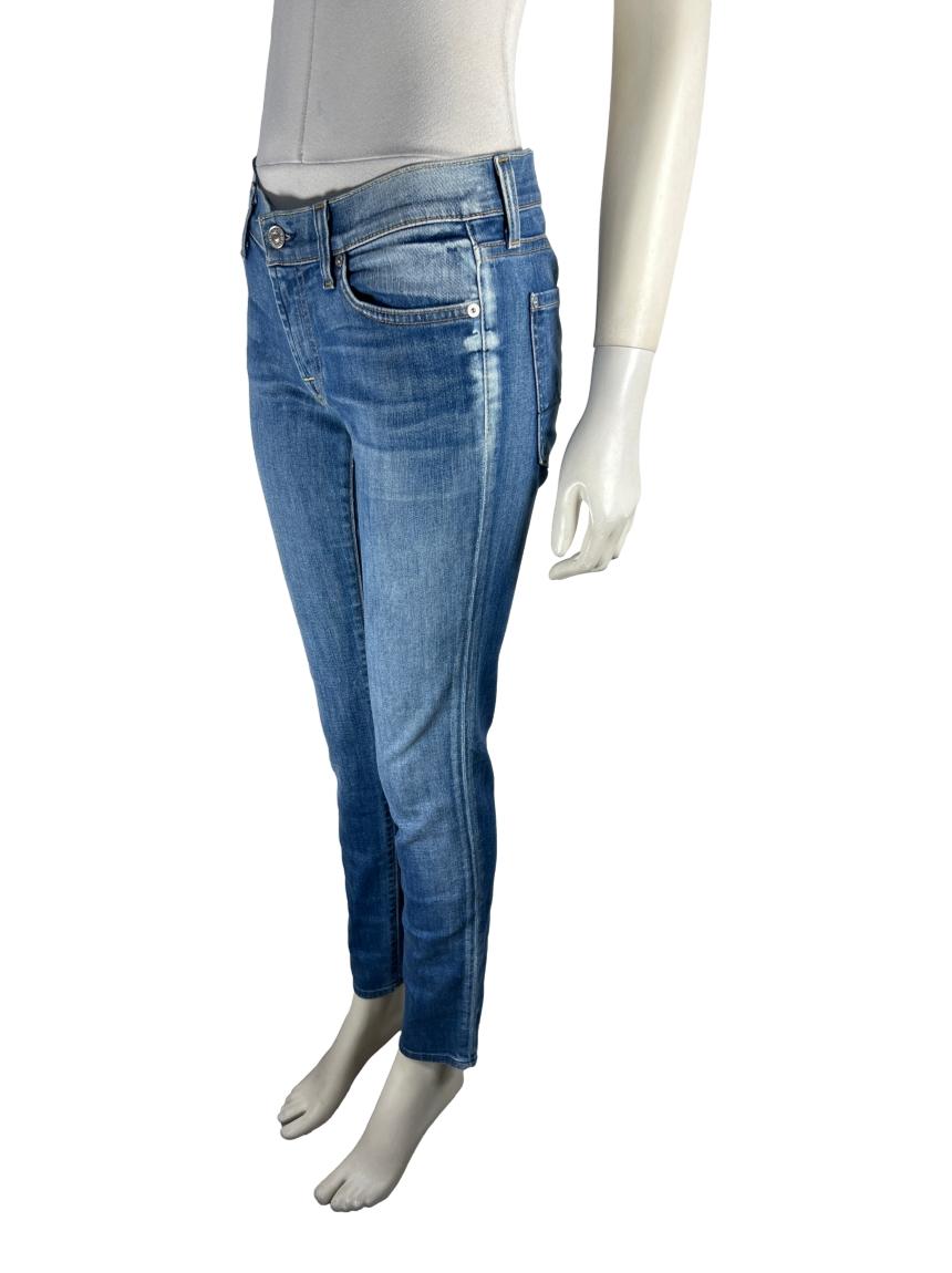 Calça Seven For All Mankind Gwenevere Azul - DPT210 Original | Etiqueta ...