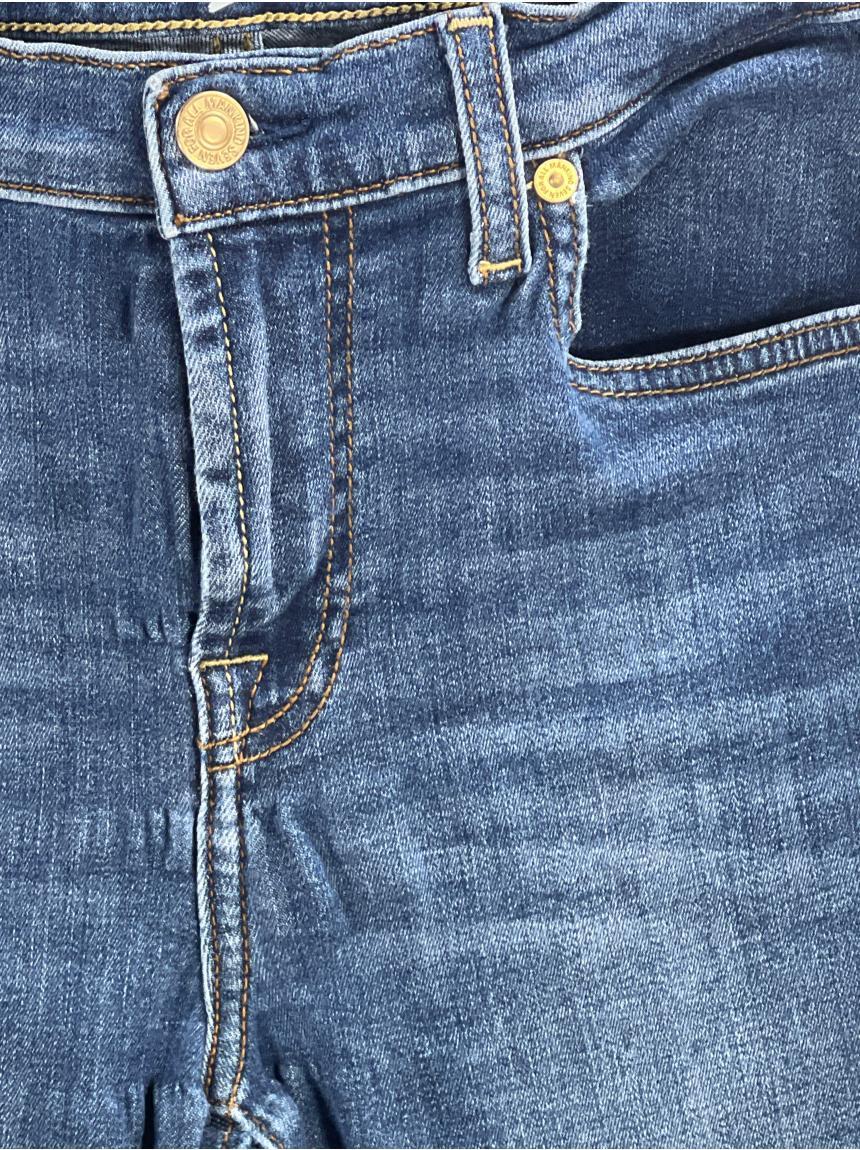 Calça Seven For All Mankind Jeans High Waist Ankle Gwenevere Azul ...