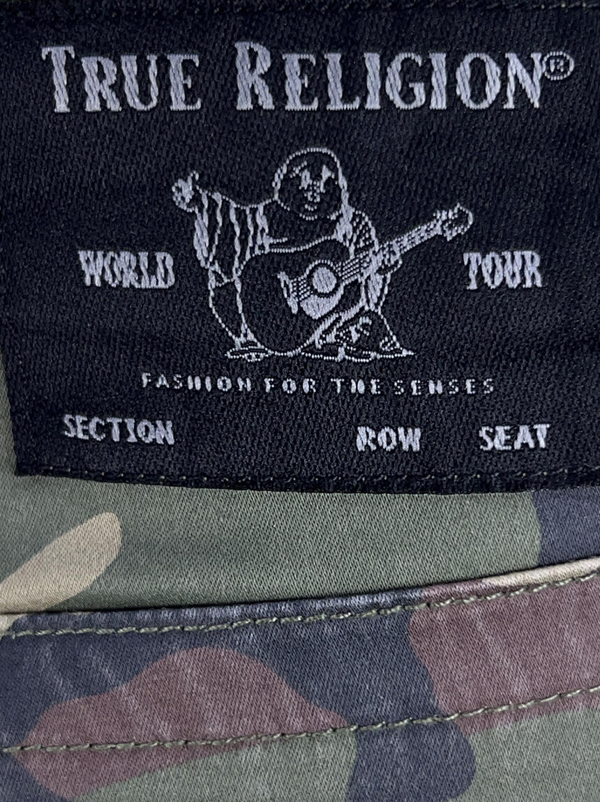 Calça True Religion Skinny Camuflada - AEHA76 Original | Etiqueta Única