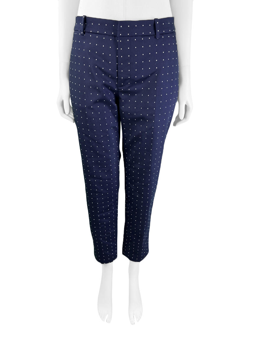 Calça Zara Poá Azul Marinho - AHDJ2 Original | Etiqueta Única