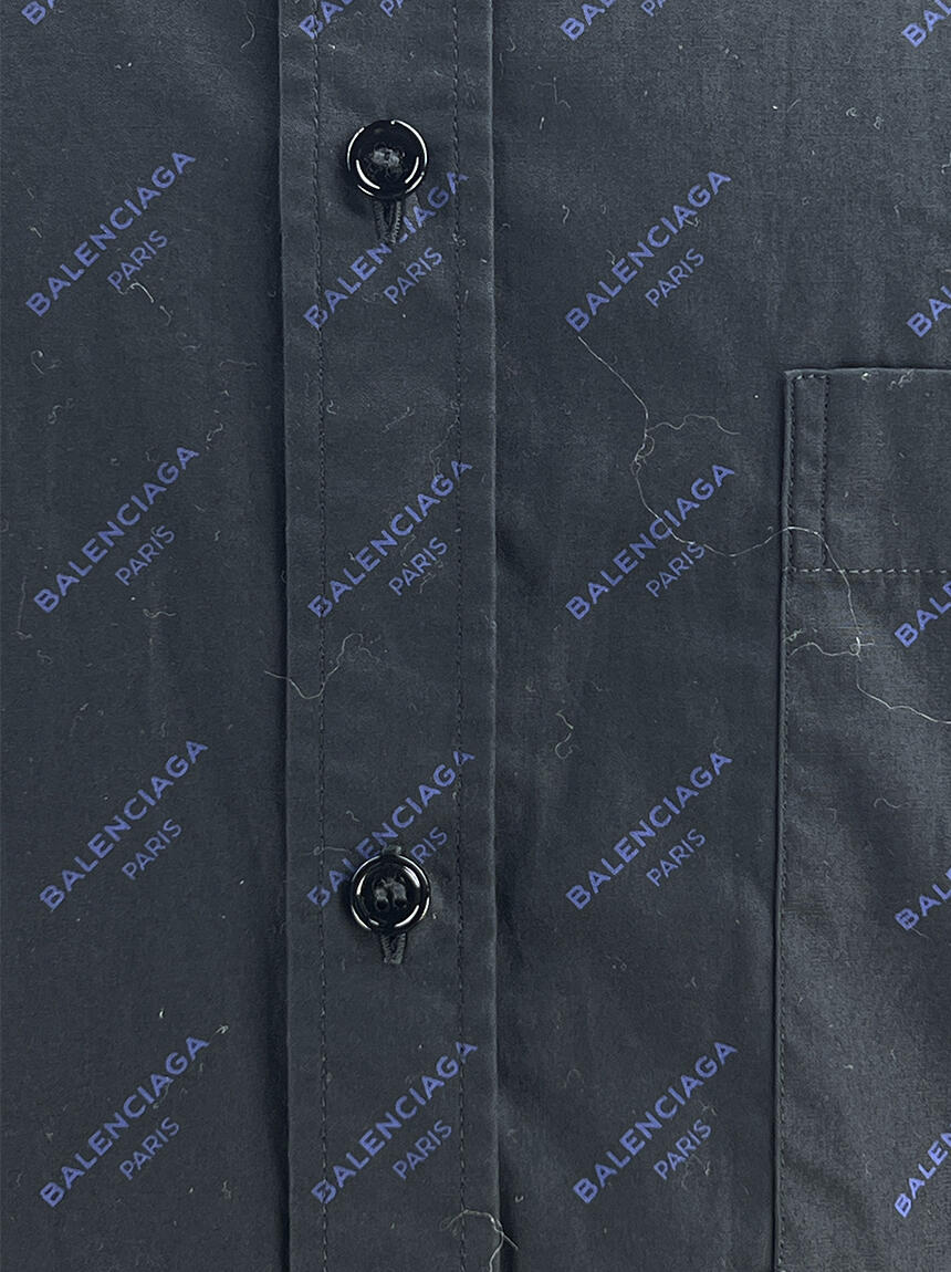Camisa Balenciaga Logo Preta - CIGP5 Original | Etiqueta Única