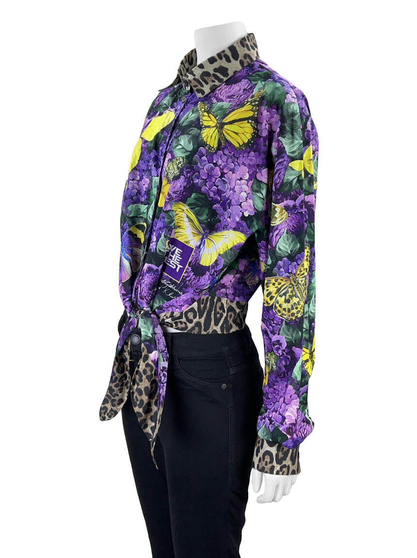Camisa Dolce & Gabbana x Khaled Khaled Amarração Estampada - LD762 ...