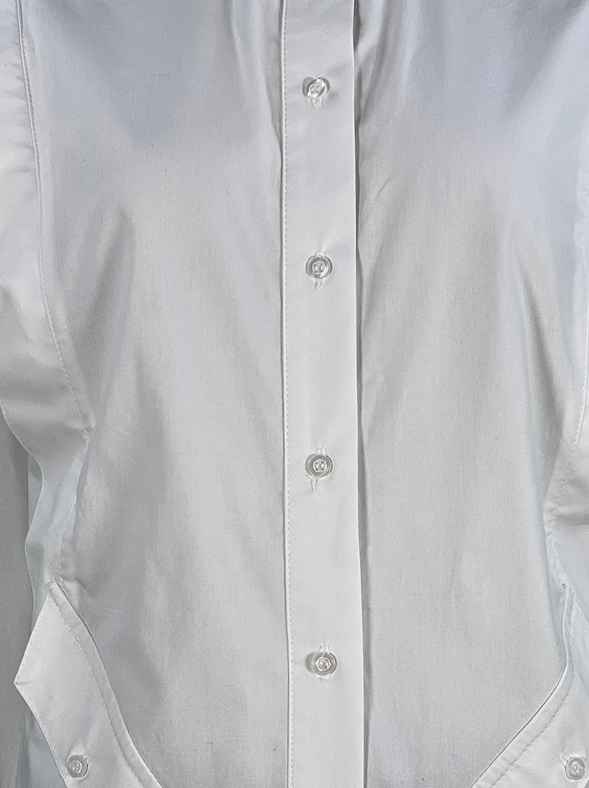 Camisa Francesca Tecido Branco Original - OQ190 | Etiqueta Única