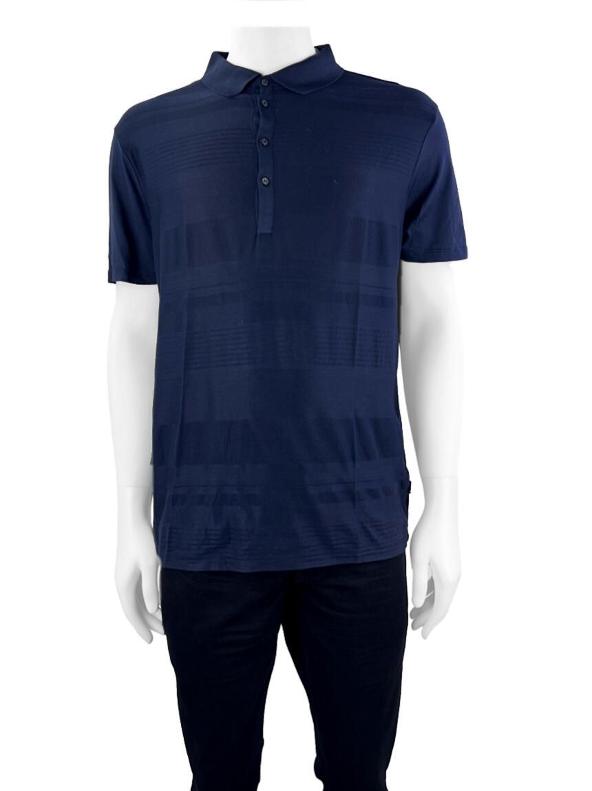 Camisa Hugo Boss Slim Fit Mercerised Azul - CPR159 Original | Etiqueta ...