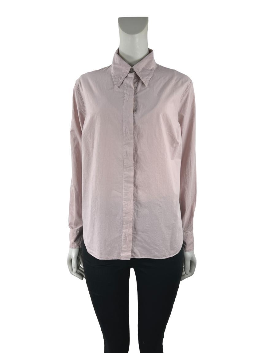 Camisa Marisa Ribeiro Tecido Rosa - KQV172 Original | Etiqueta Única