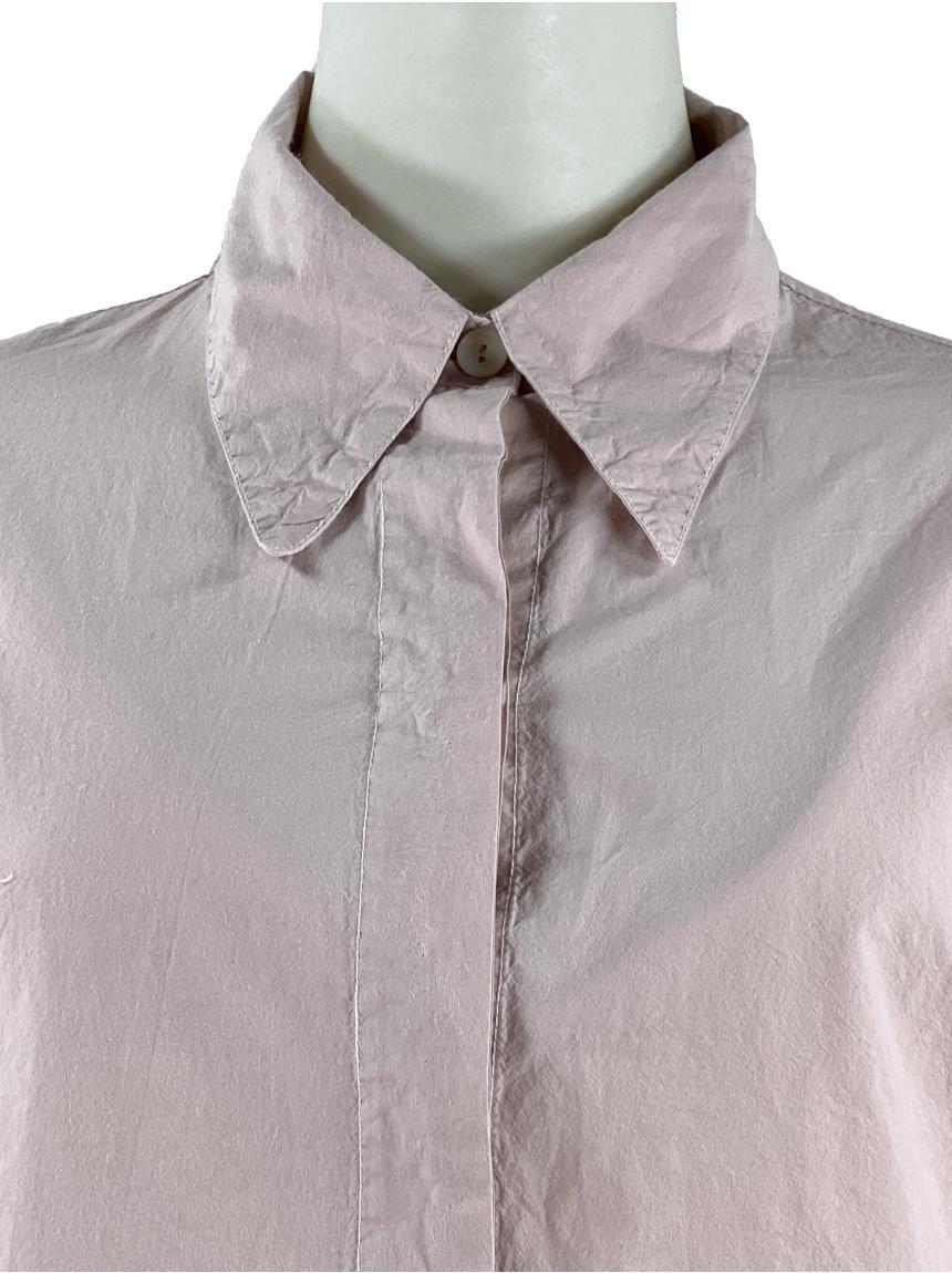 Camisa Marisa Ribeiro Tecido Rosa - KQV172 Original | Etiqueta Única