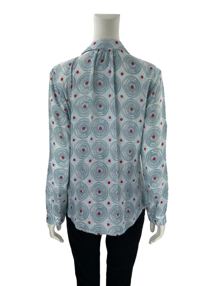 Camisa Richards Azul Estampada - JXI139 Original | Etiqueta Única