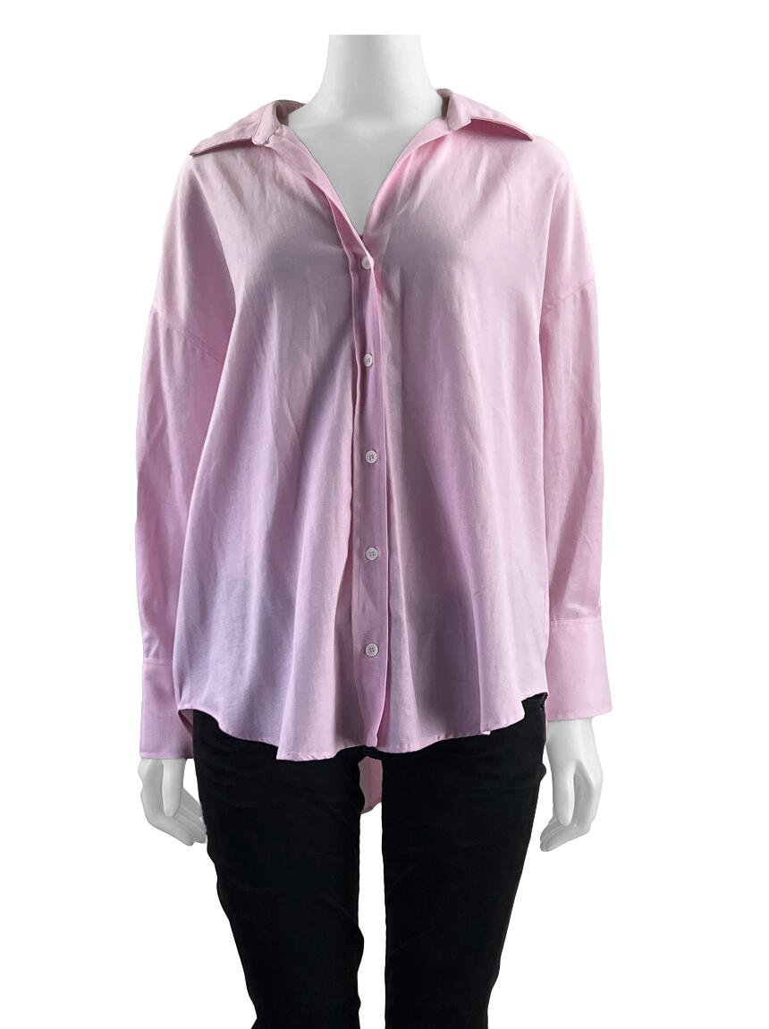 Camisa Zara Tecido Rosa - CTZ80 Original | Etiqueta Única
