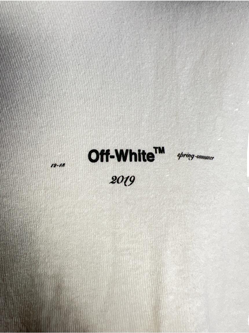 Camiseta Off-White "Oil Painting" Off White - CRFB5 Original | Etiqueta ...