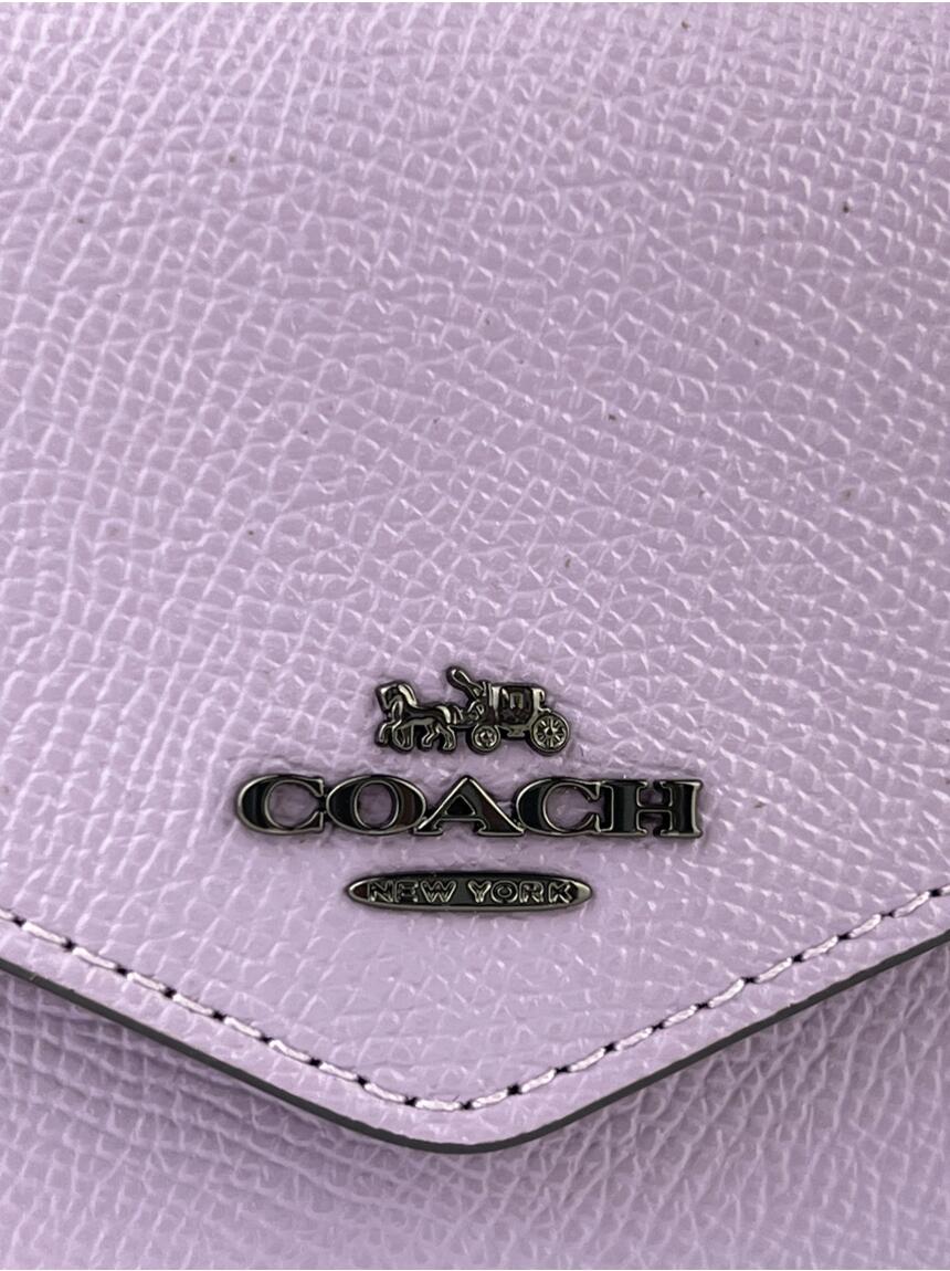 Carteira Coach Trifold Lilás - NAN124 Original | Etiqueta Única