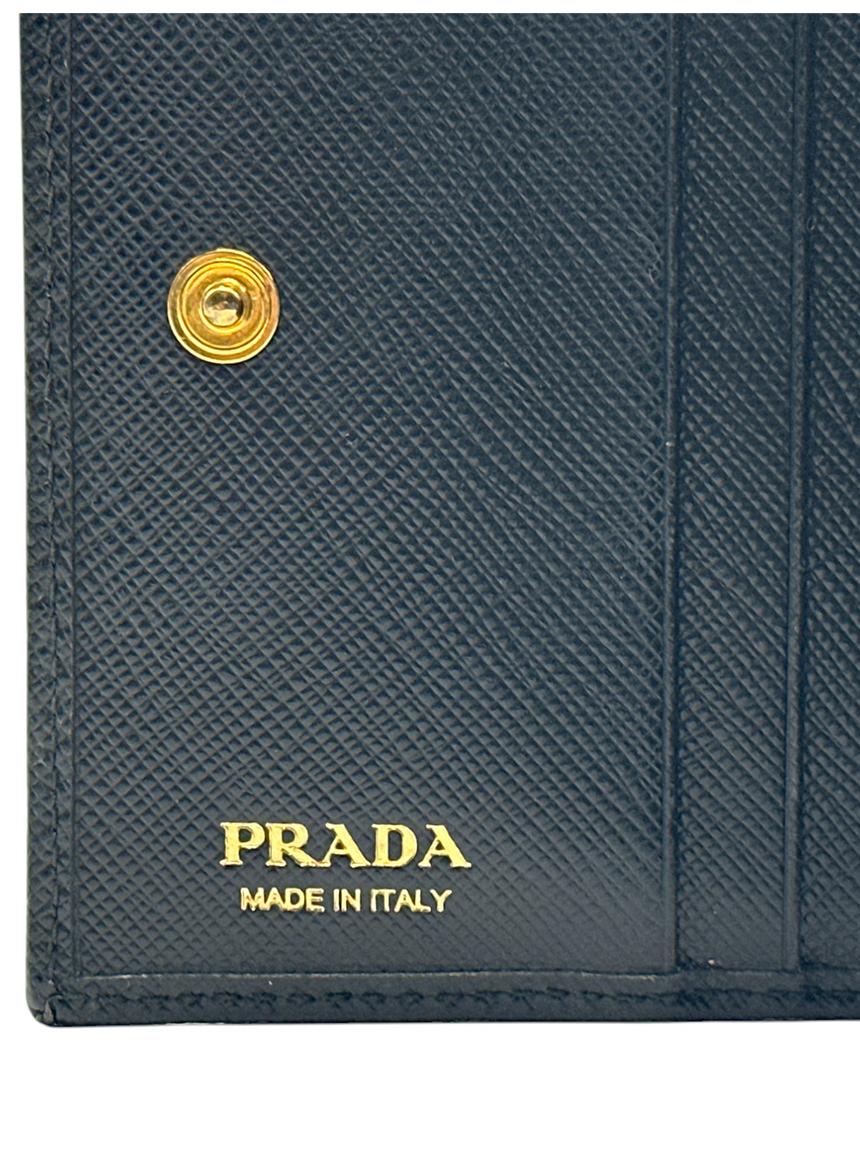 Carteira Prada Saffiano Preto Original - | Etiqueta Única